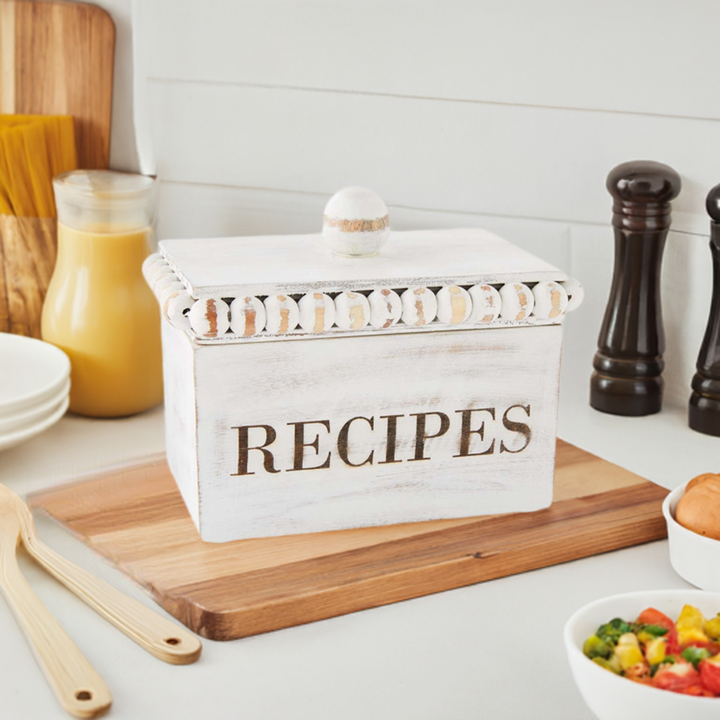 Beaded Recipe Box Set – The Pine Lodge Shop